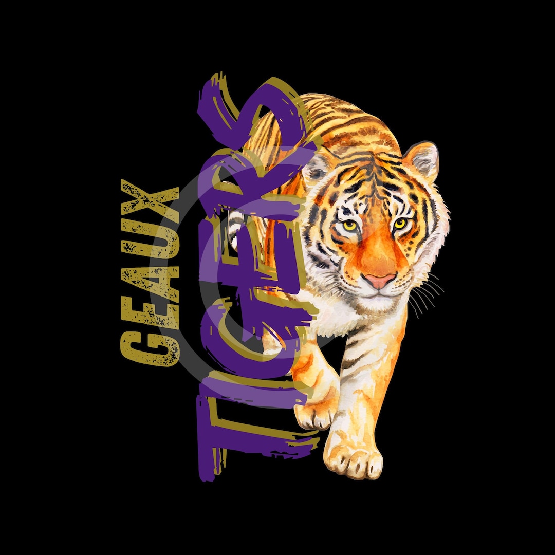 LSU Geaux Tigers PNG - Etsy