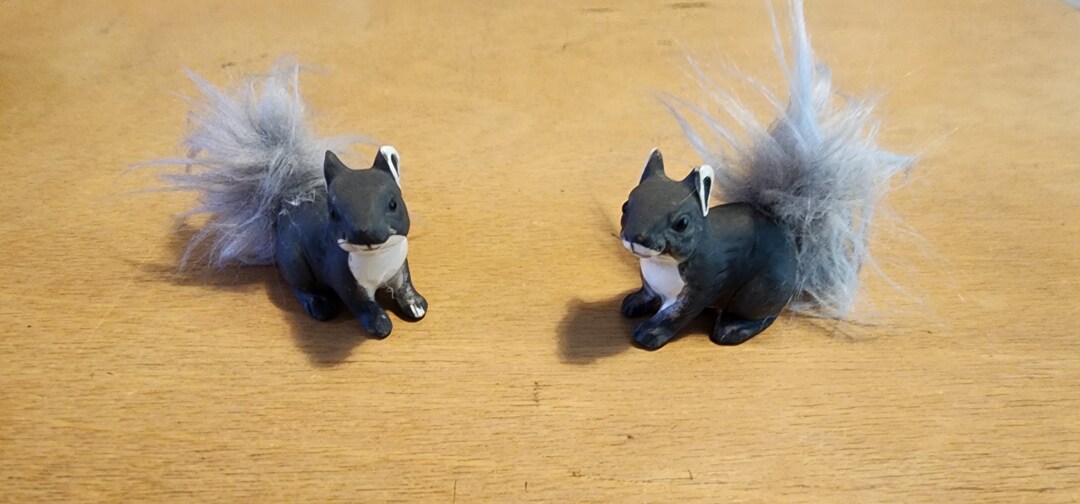 Rare Vintage Enesco Odd Weird Gray Squirrel Salt & Pepper Shaker Set - Etsy