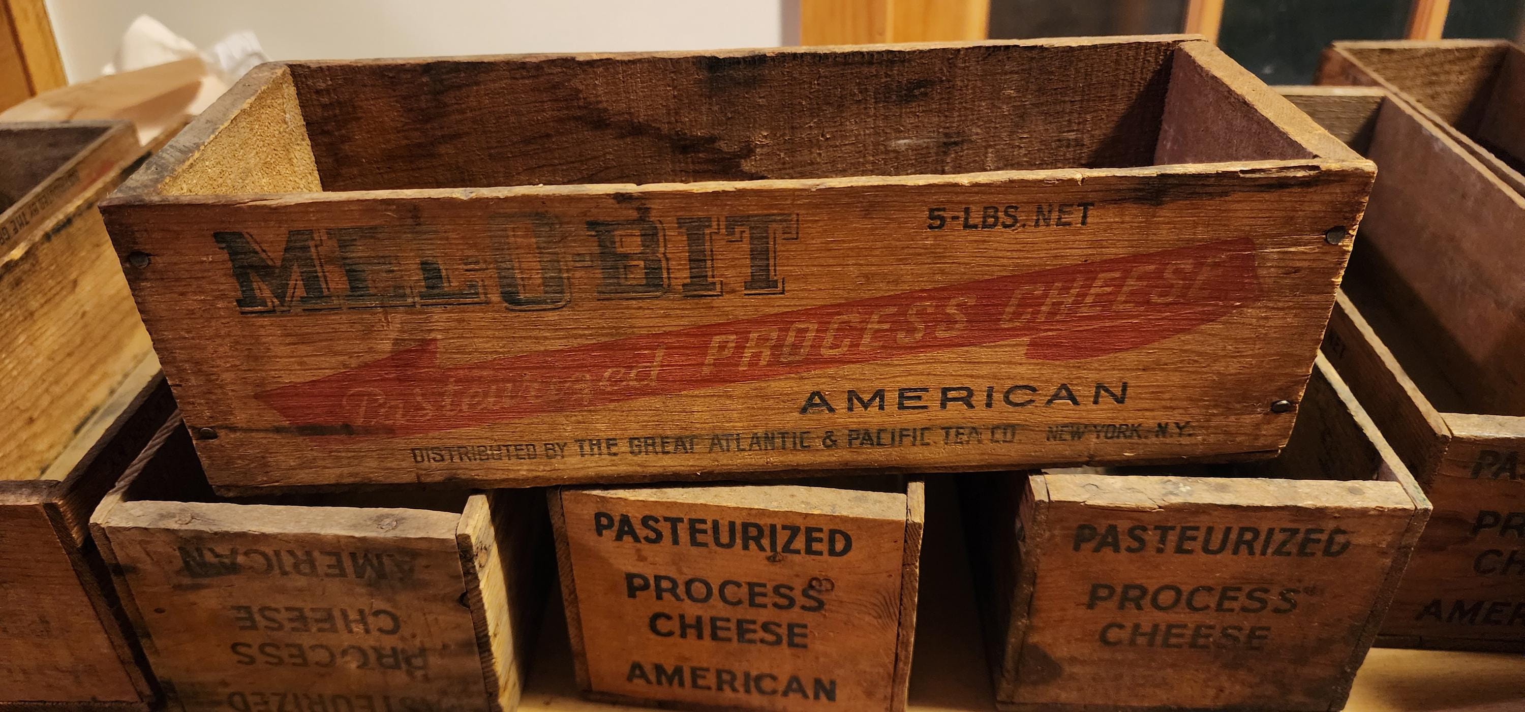 Vintage Mel-o-bit Wood Cheese Box - Etsy