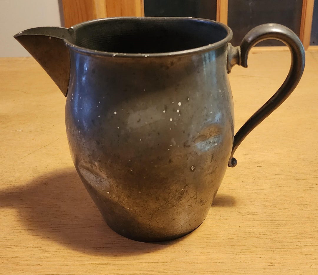 Vintage Alloy Art Pewter Corporation Pewter Water Pitcher - Etsy