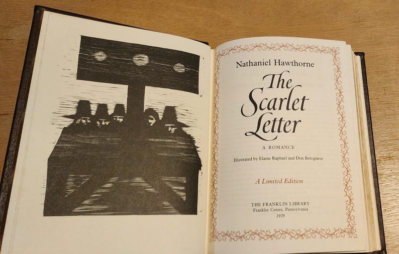 The Scarlet Letter by Nathaniel Hawthorne - Etsy
