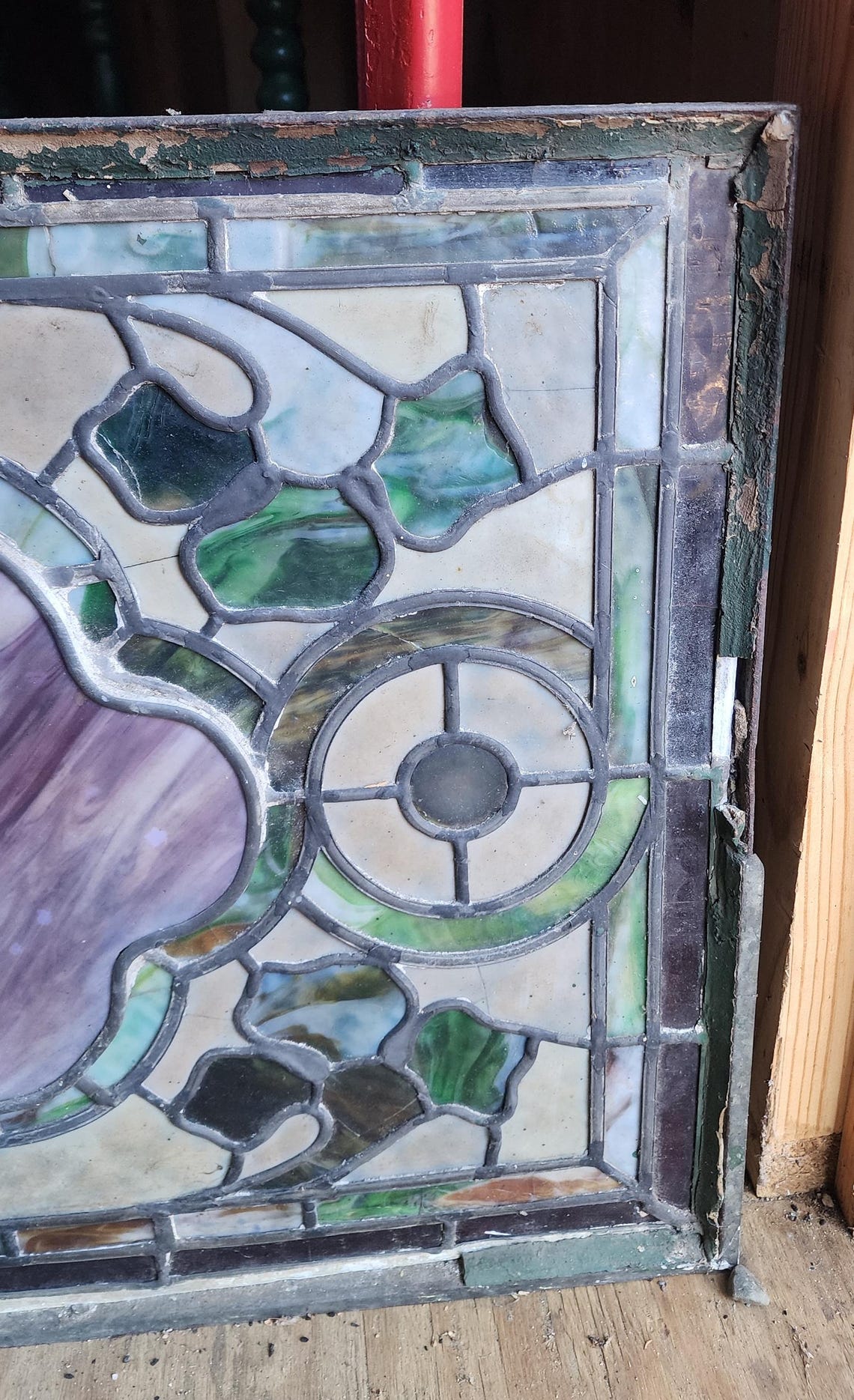 Vintage Memorial Stained Glass Window, Rectangular - Personalized for ...