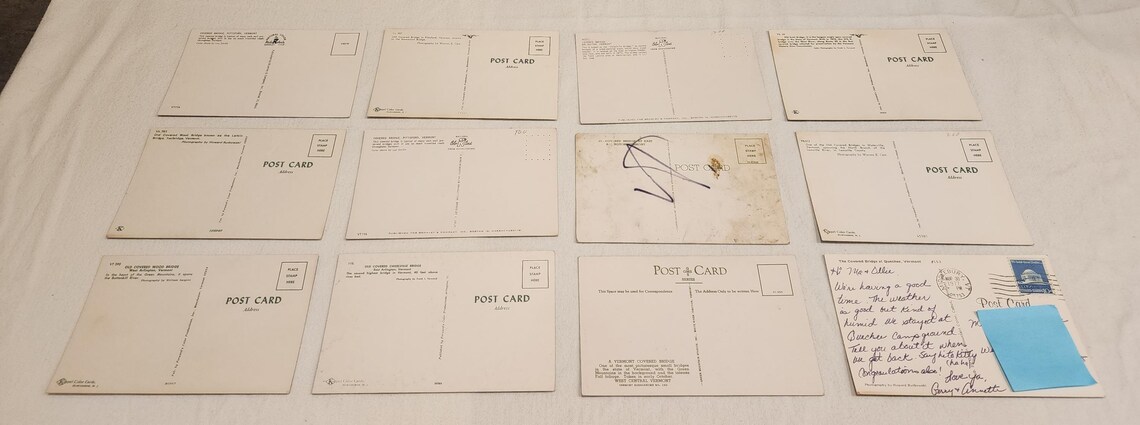 Vintage Travel Postcard Lot of Vermont for Crafting/collecting. 1940's ...