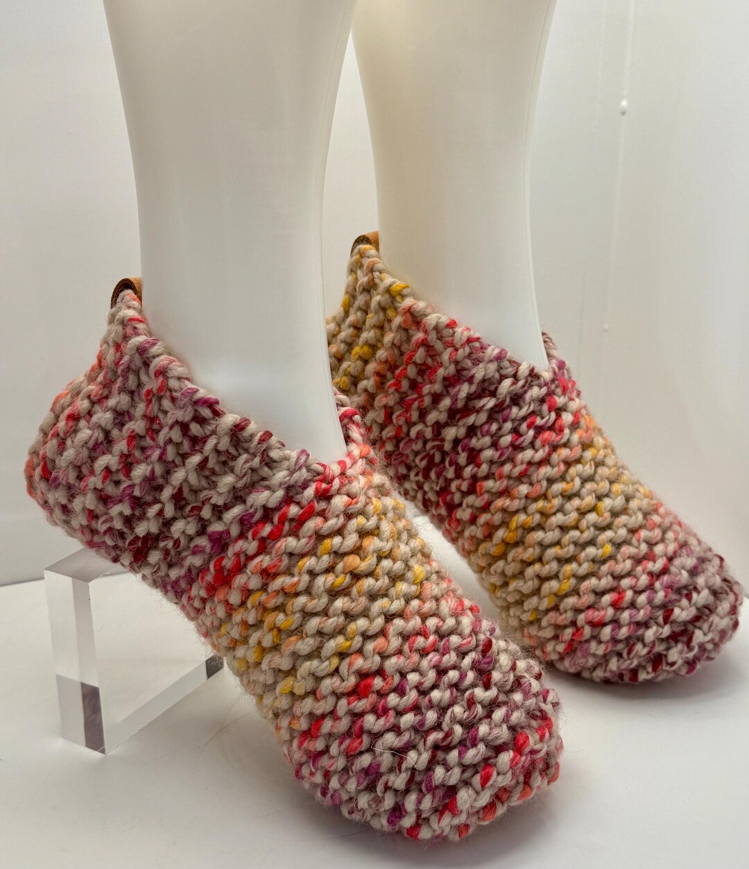 Handknit Heavy-weight Stretchy Slippers (unisex) - Etsy