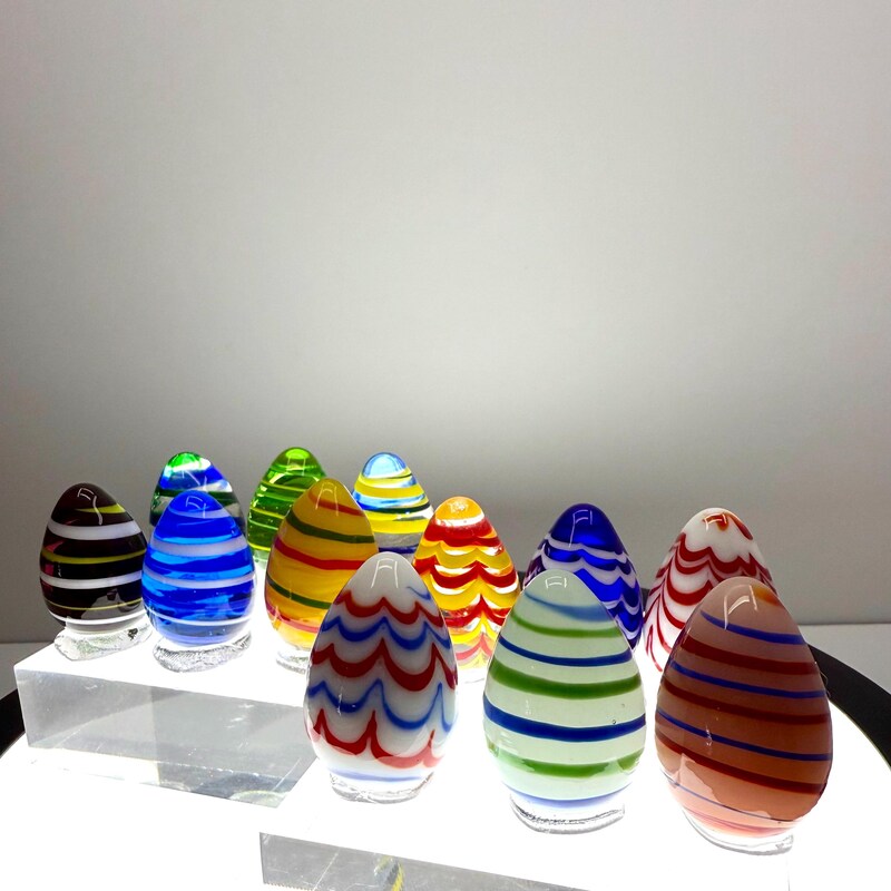 Glass Easter Eggs - Etsy