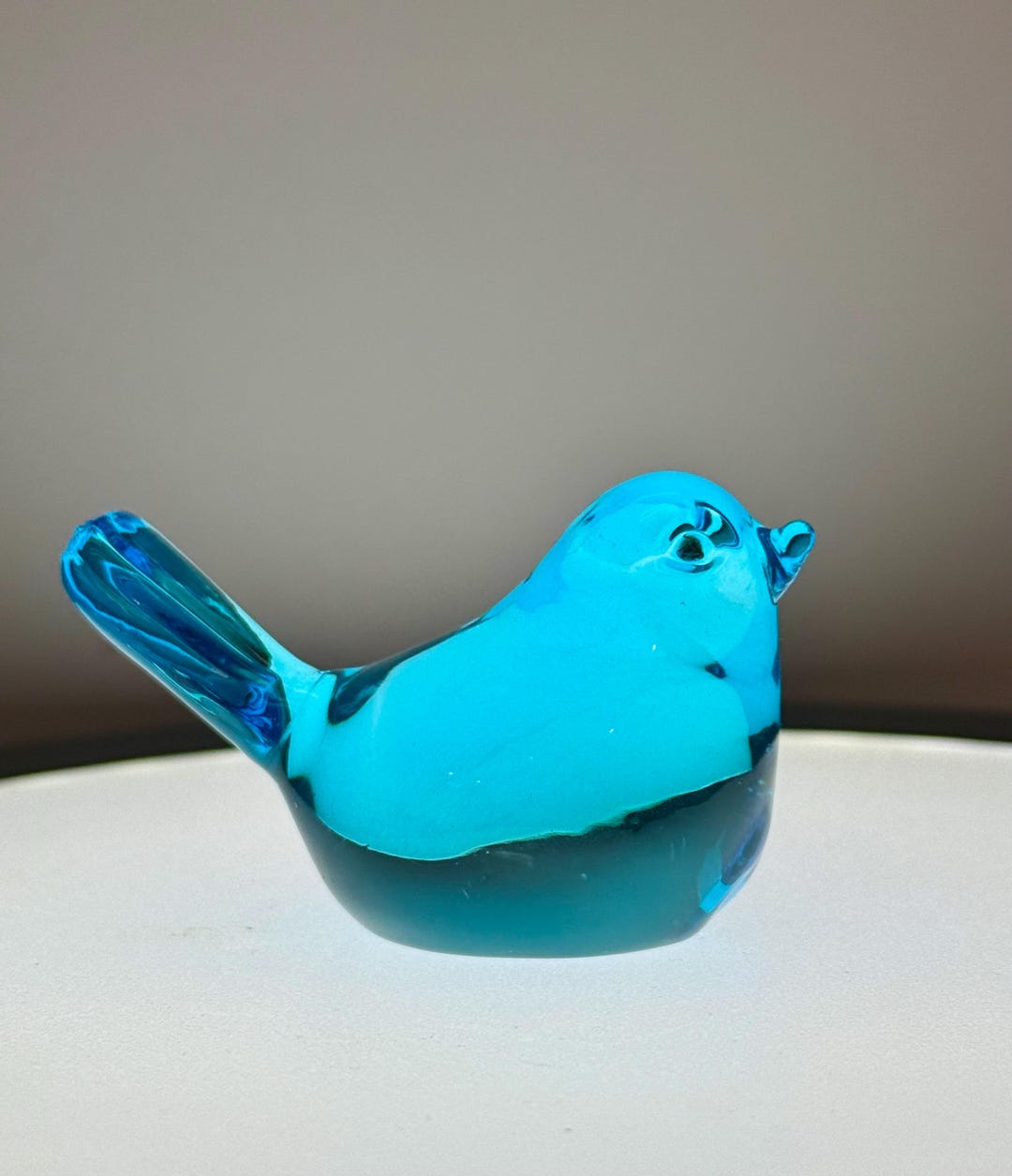 Crystal Glass “blue Bird” (x-small) - Etsy