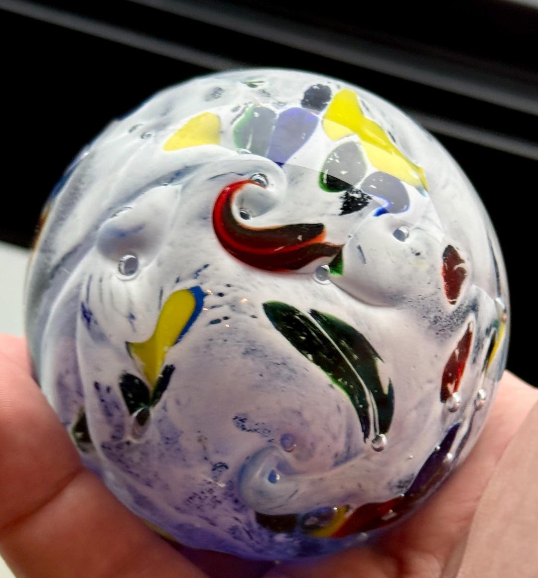 Hand Blown Glass Orb - Etsy