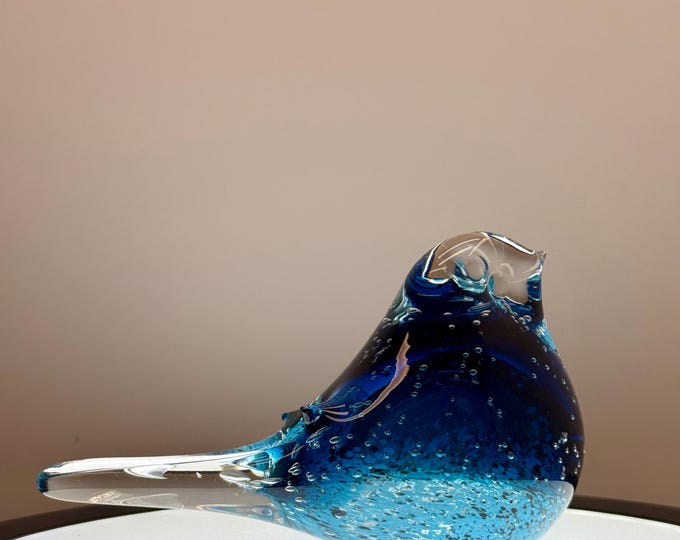 Crystal Glass “night Sky” Bird (5.5”) - Etsy