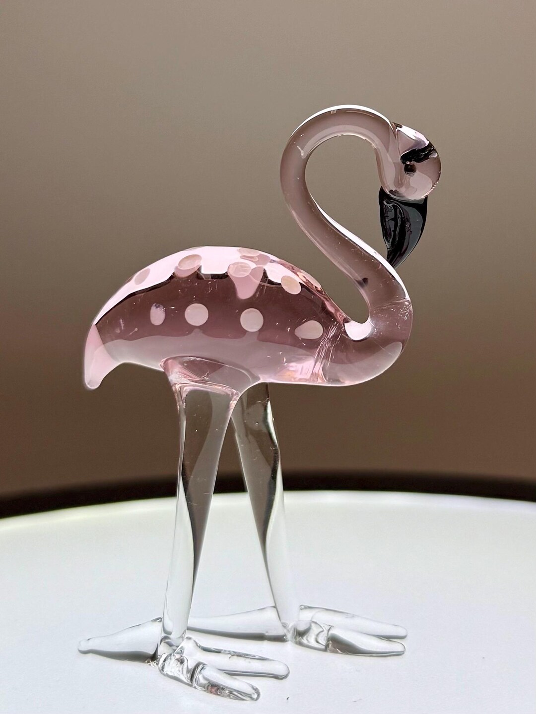 Handblown Glass Flamingo Figurine (3-inch) - Etsy