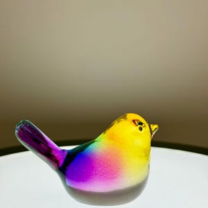 Crystal Glass “bird” (x-small/multi-colored) - Etsy