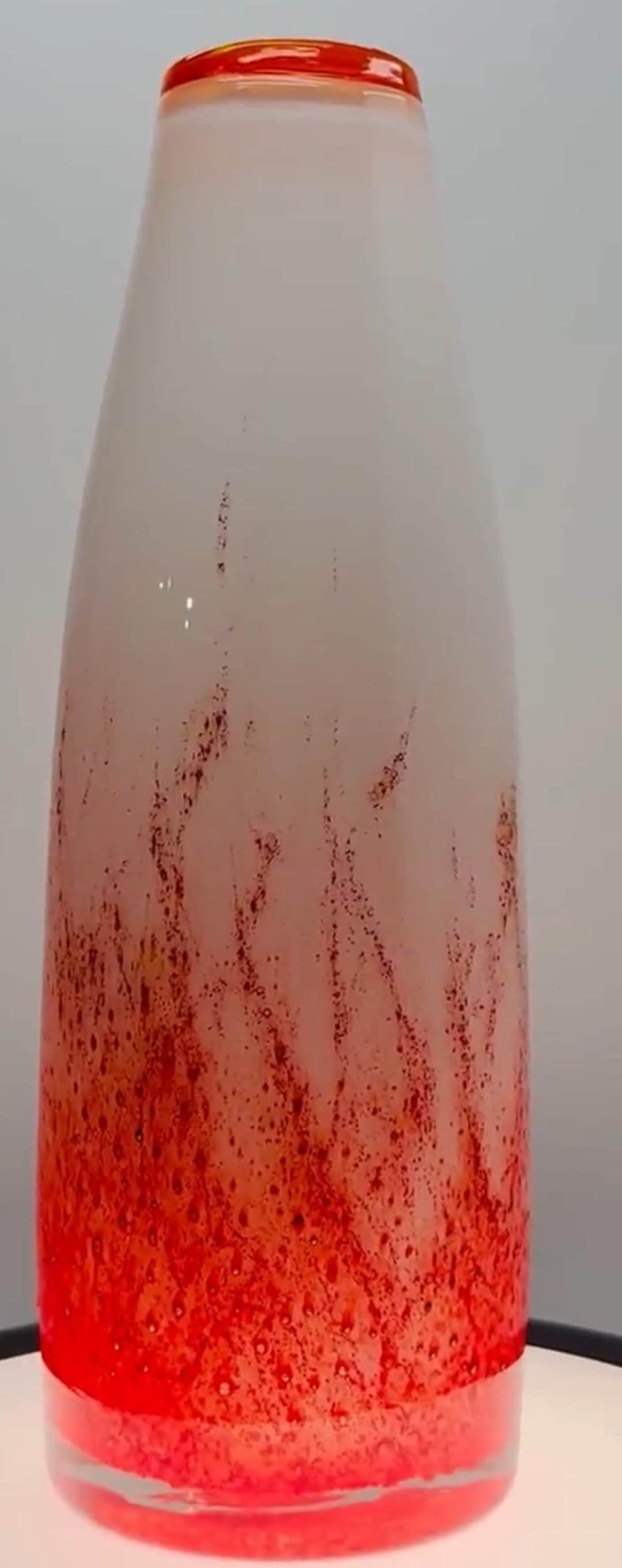 The “fire & Ice” Vase (10-inch) - Etsy