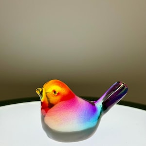 Crystal Glass “bird” (x-small/multi-colored) - Etsy