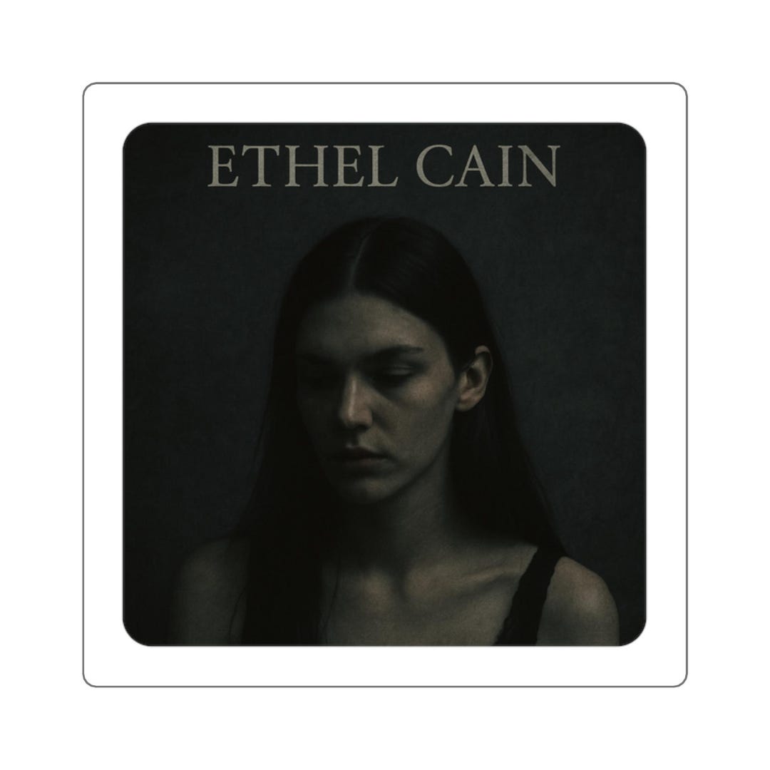 Ethel Cain Inspired Square Sticker | Dark Aesthetic Decor | Laptop ...