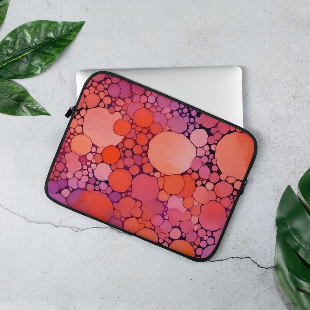 Back to School Purple Bubbles Laptop Sleeve Gift Student Coworker Gift ...