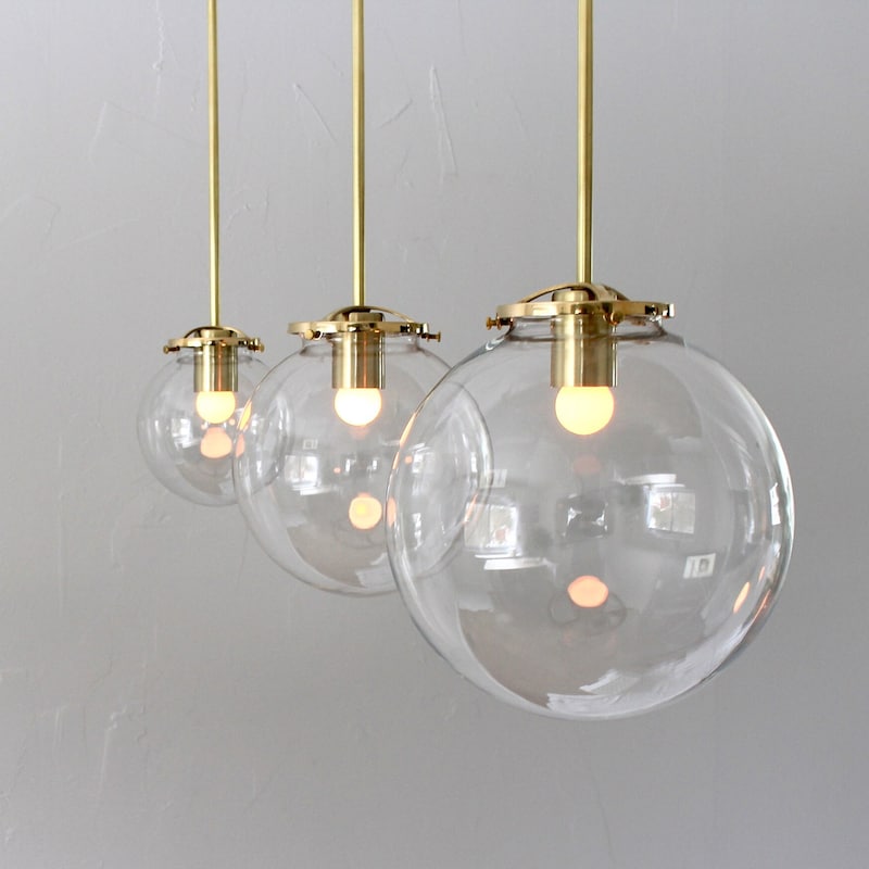 10 Inch Glass Pendant Light - Etsy