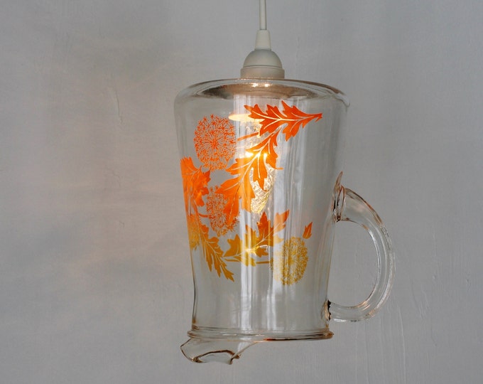 Pitcher Lamp Upcycled Hanging Pendant Lamp Made From a - Etsy