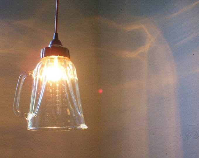 Upcycled Recycled Repurposed Clear Glassware Blender Pitcher Hanging ...