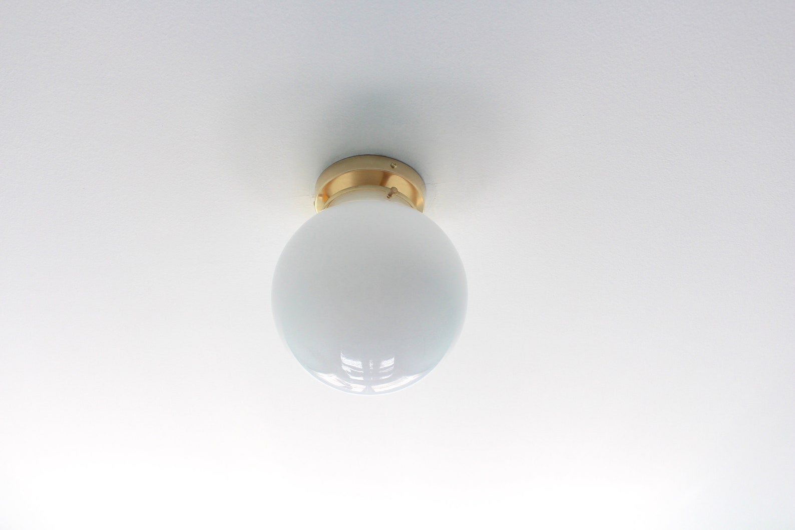 Bubble Flush Mount Ceiling Lighting Fixture, Brass Flush Mount Lamp ...