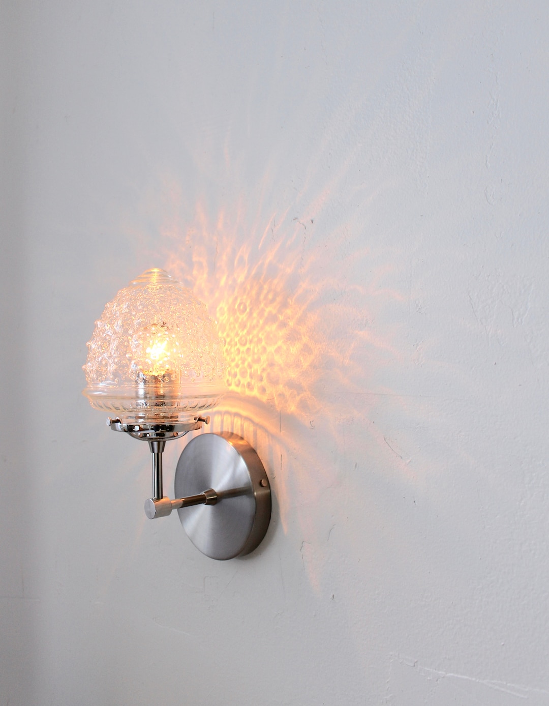 Sconce Lamp, Wall Mounted Sconce Lighting Fixture, Nickel Brass or ...