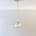 Pendant Light Single Hanging Lighting Fixture Brass Finish - Etsy