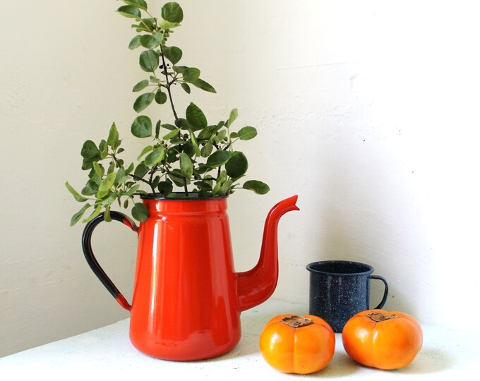 Coffee on the Farm Vintage Rustic POPPY Red Country Chic - Etsy