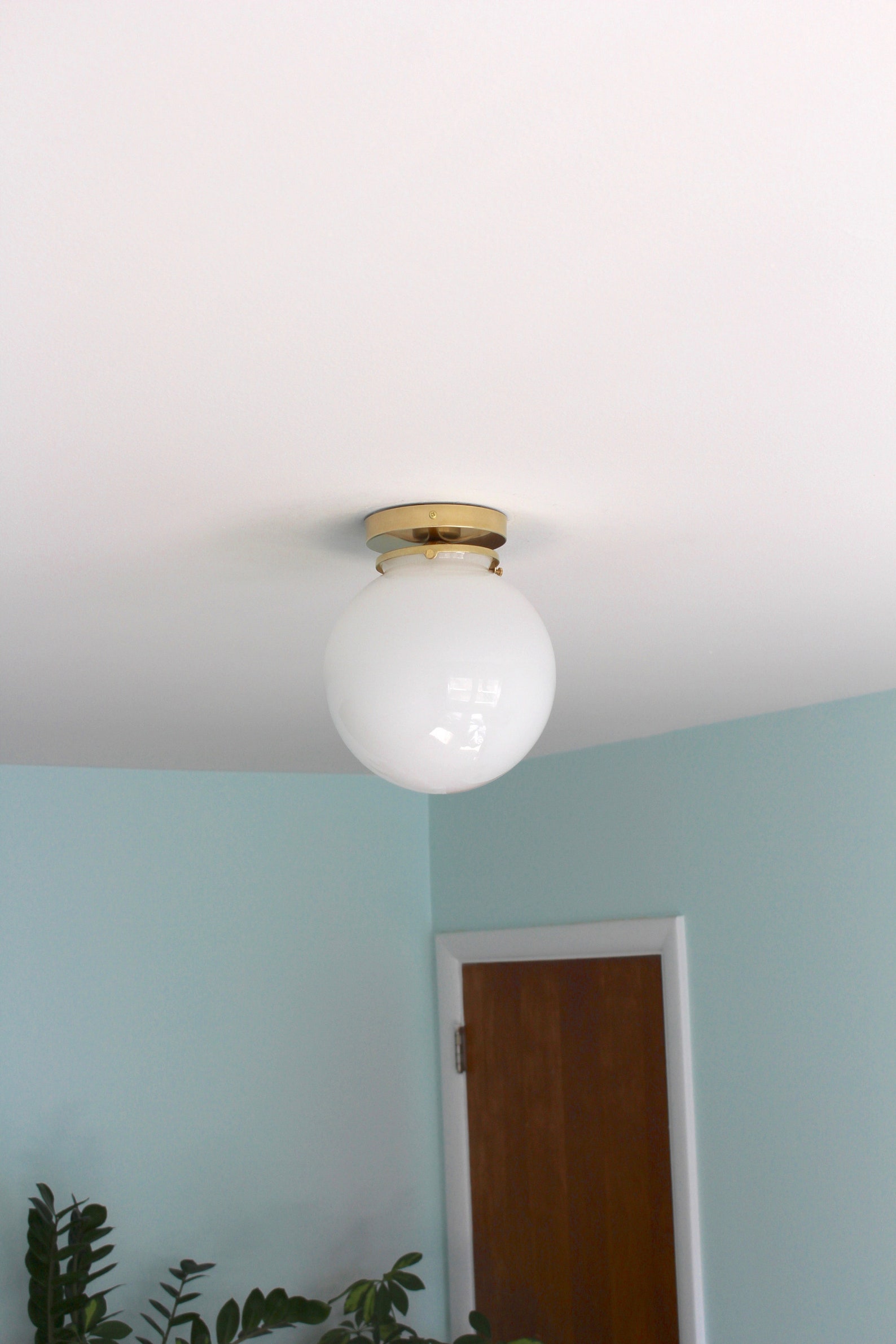 Bubble Flush Mount Ceiling Lighting Fixture, Brass Flush Mount Lamp ...