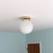 Bubble Flush Mount Ceiling Lighting Fixture, Brass Flush Mount Lamp ...