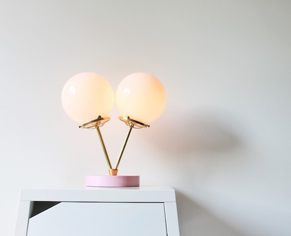 Two Globe Table Lamps