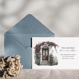 Editable Moving Announcement Template | New Address Card | We've Moved ...