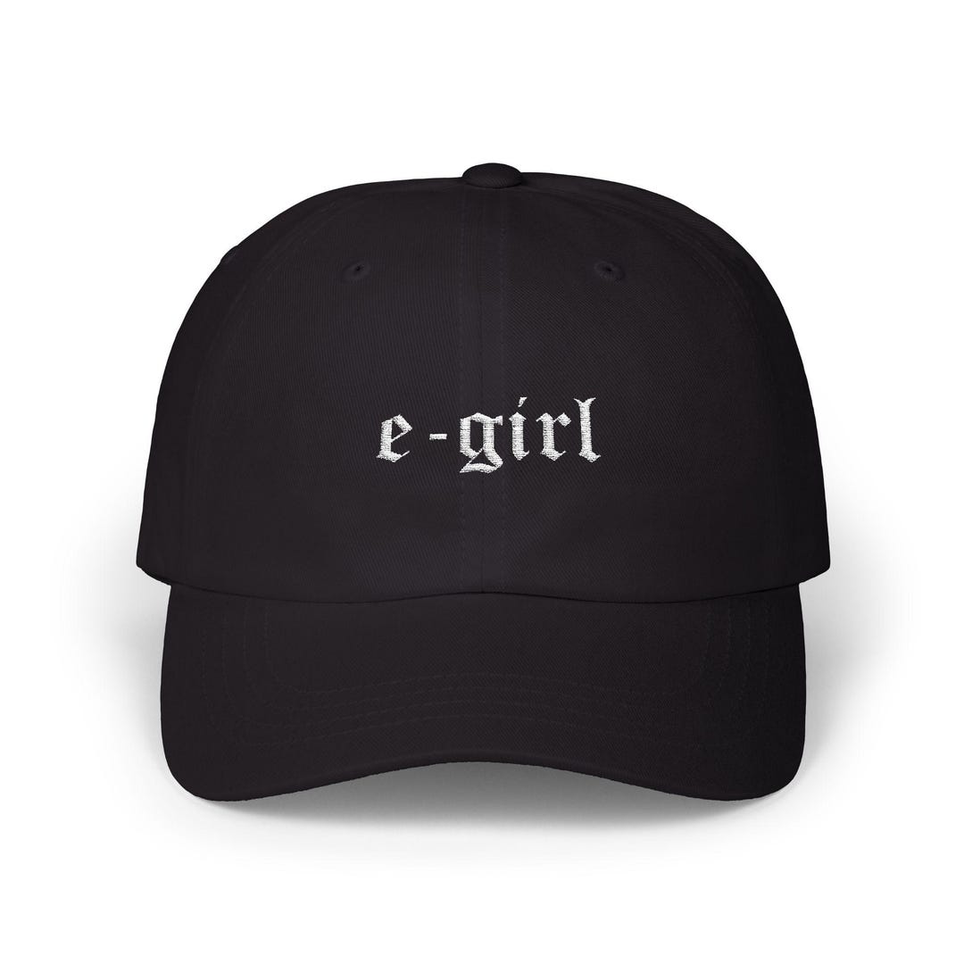 E-girl Gamer Hat | Embroidered Streetwear Style | Internet Culture Dad ...