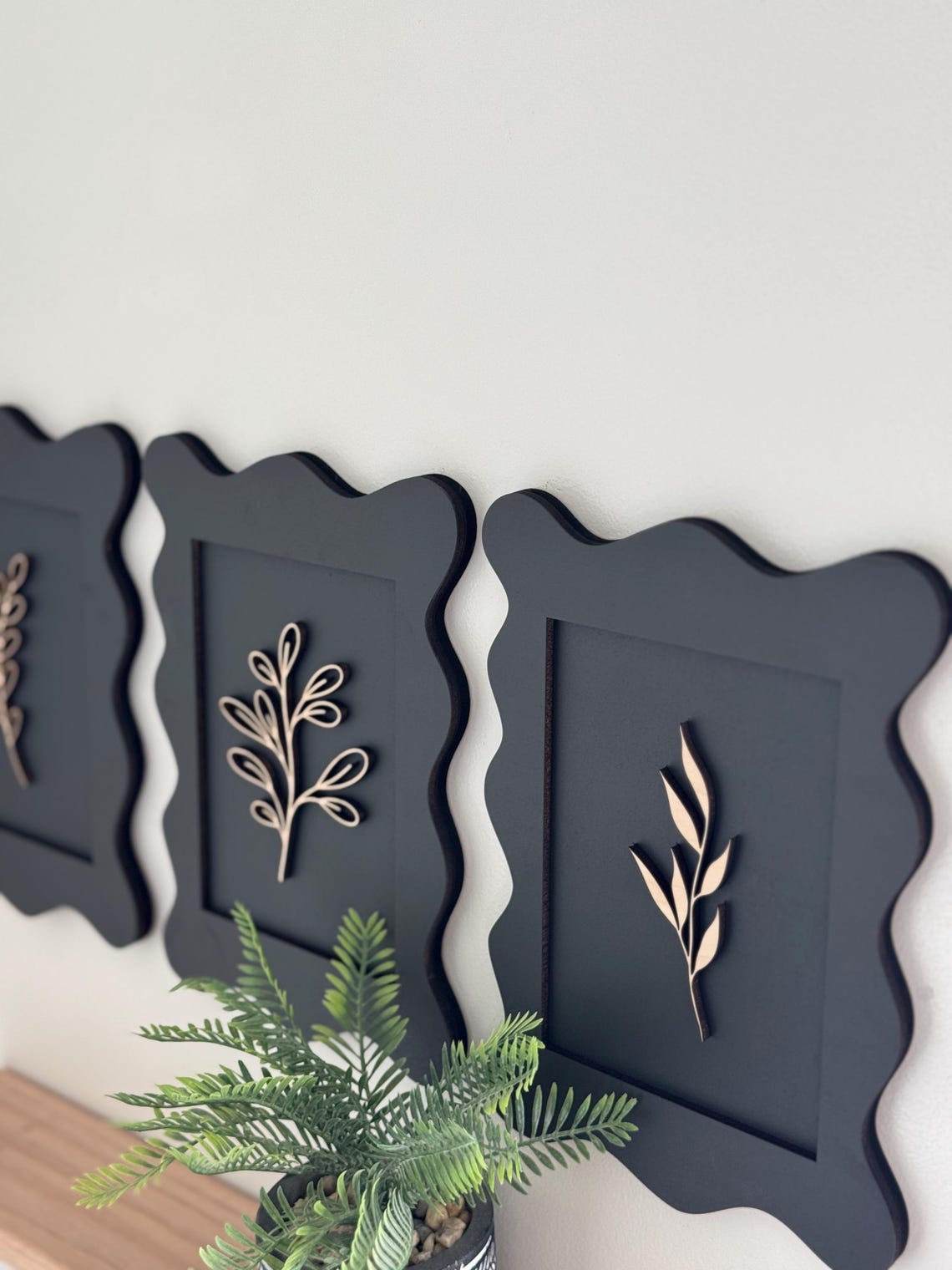 Wildflower Flower Wall Decor Wood Boho Signs Layered 3D Floral Wooden ...