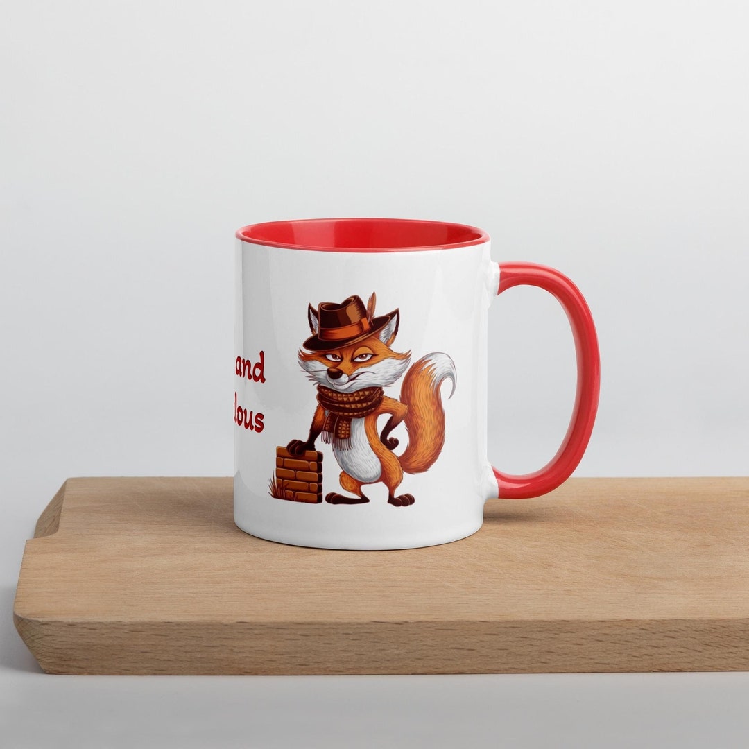 Ceramic Fox Mug: Wildlife Lover Tea Coffee Cup - Etsy