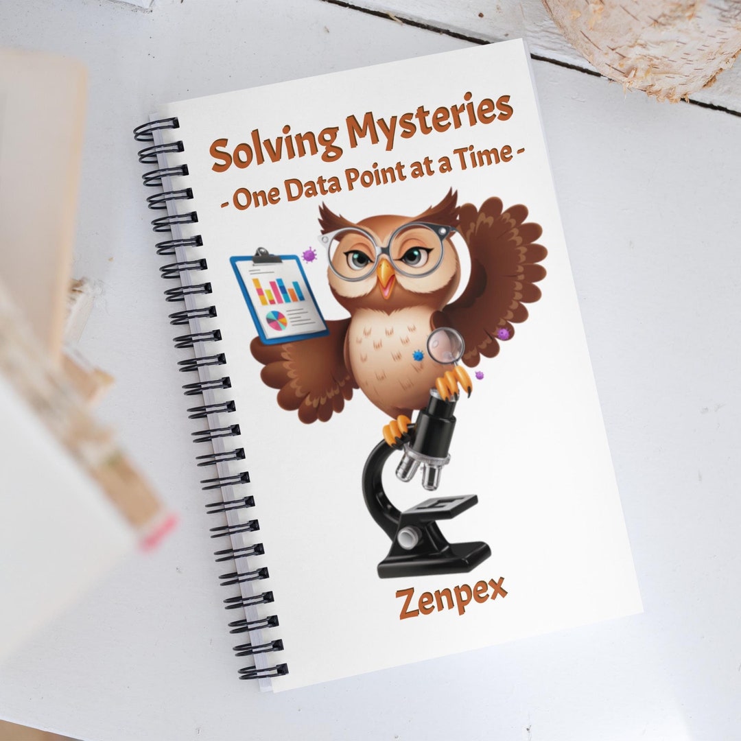 Dotted Journal Owl Notebook Science Spiral Journal Microscope Design ...