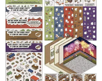 Coffee Shop - 3D Scene Stickers | DIY Mini Room Strickers | Collectible ...