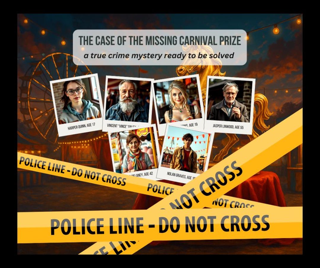 Mystery Game Bundle True Crime Puzzle Download #16 Party Kit Adult ...