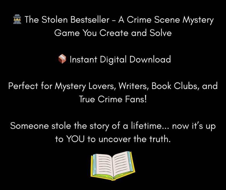 Mystery Game Bundle True Crime Puzzle Download #8 Party Kit for Adult ...