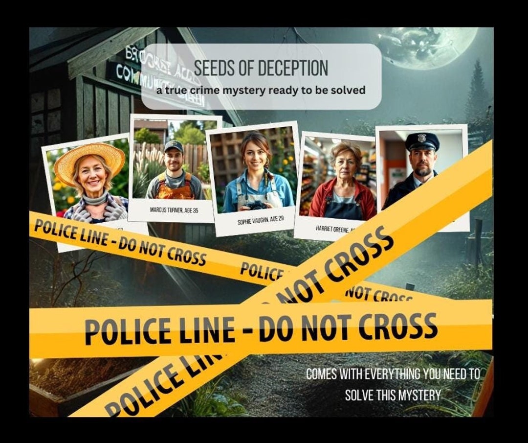 Mystery Game Bundle True Crime Puzzle Download #5 Party Kit for Adult ...