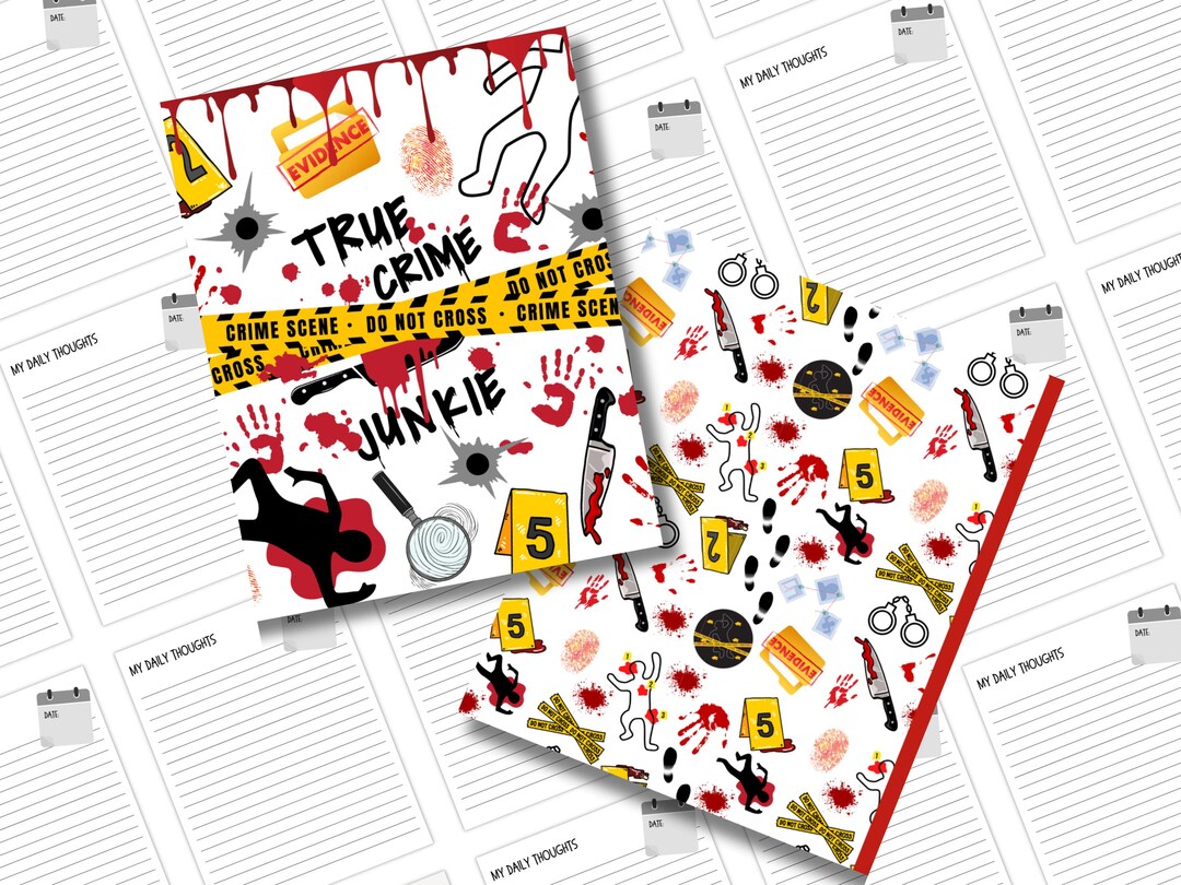True Crime Daily Journaling Notebook, Soft Cover Daily Journal W/110 ...