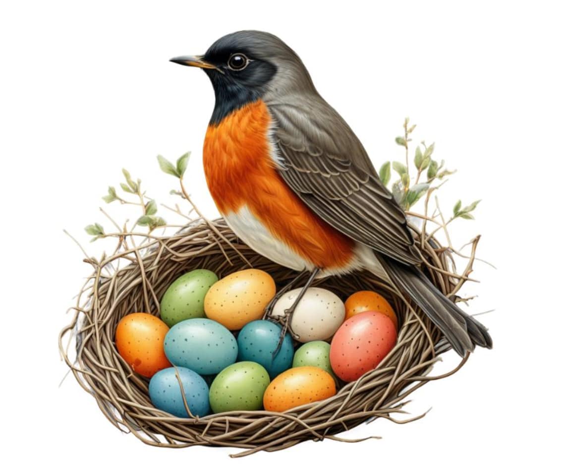 Red Robin PNG Clipart Instant Digital Download Bird Lover PNG for ...