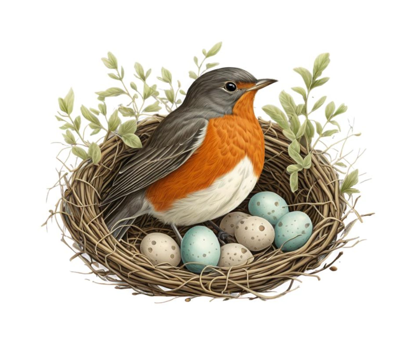 Red Robin PNG Clipart Instant Digital Download Bird Lover PNG for ...