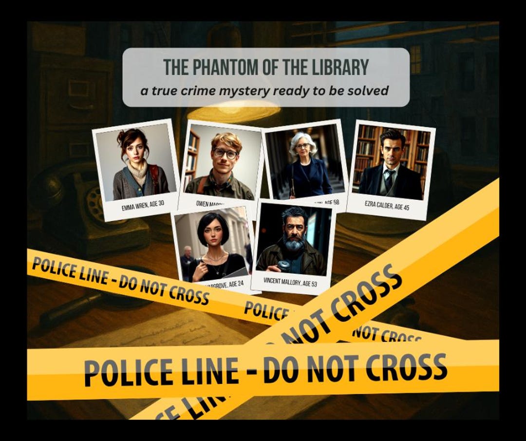 Mystery Game Bundle True Crime Puzzle Download #18 Party Kit Adult ...