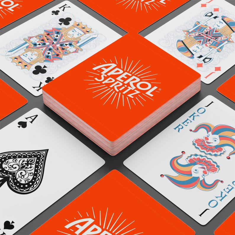 Aperol Spritz Playing Cards, Aperol Spritz, Aperol, Card Deck for ...