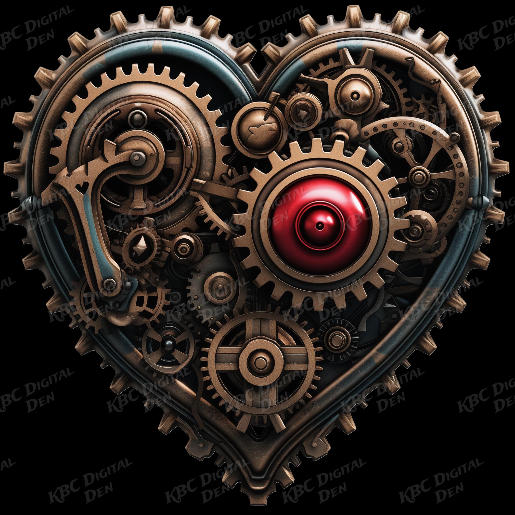 Steampunk Hearts, Digital Download - Etsy