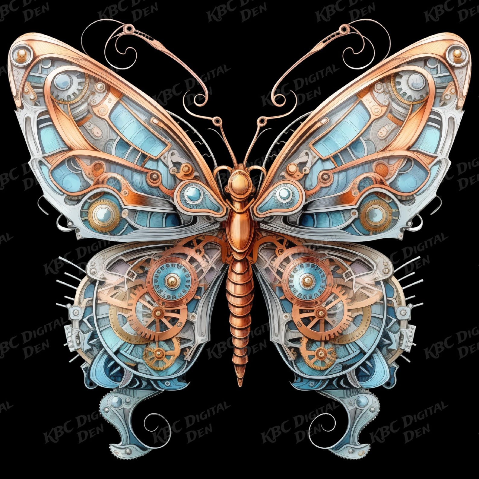 Steampunk Butterflies, Digital Download - Etsy