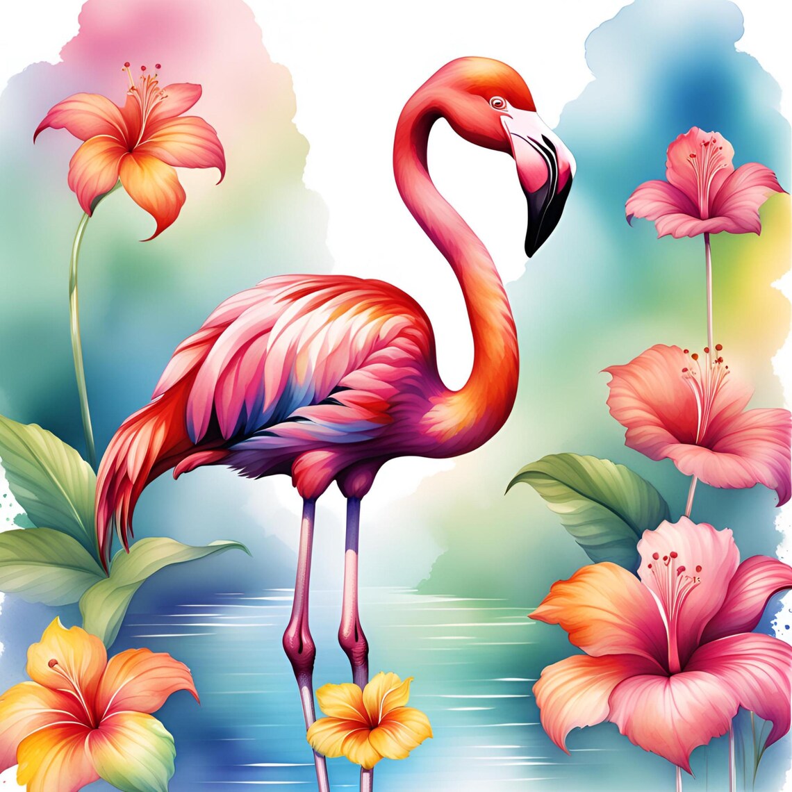 Flamingo Pack Digital Download - Etsy