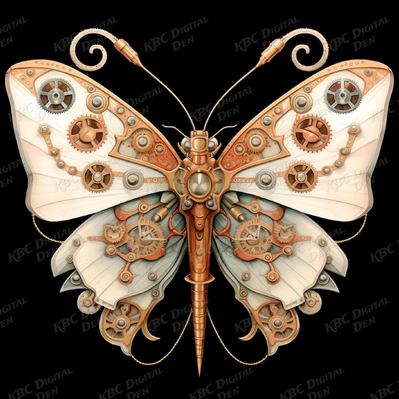 Steampunk Butterflies, Digital Download - Etsy