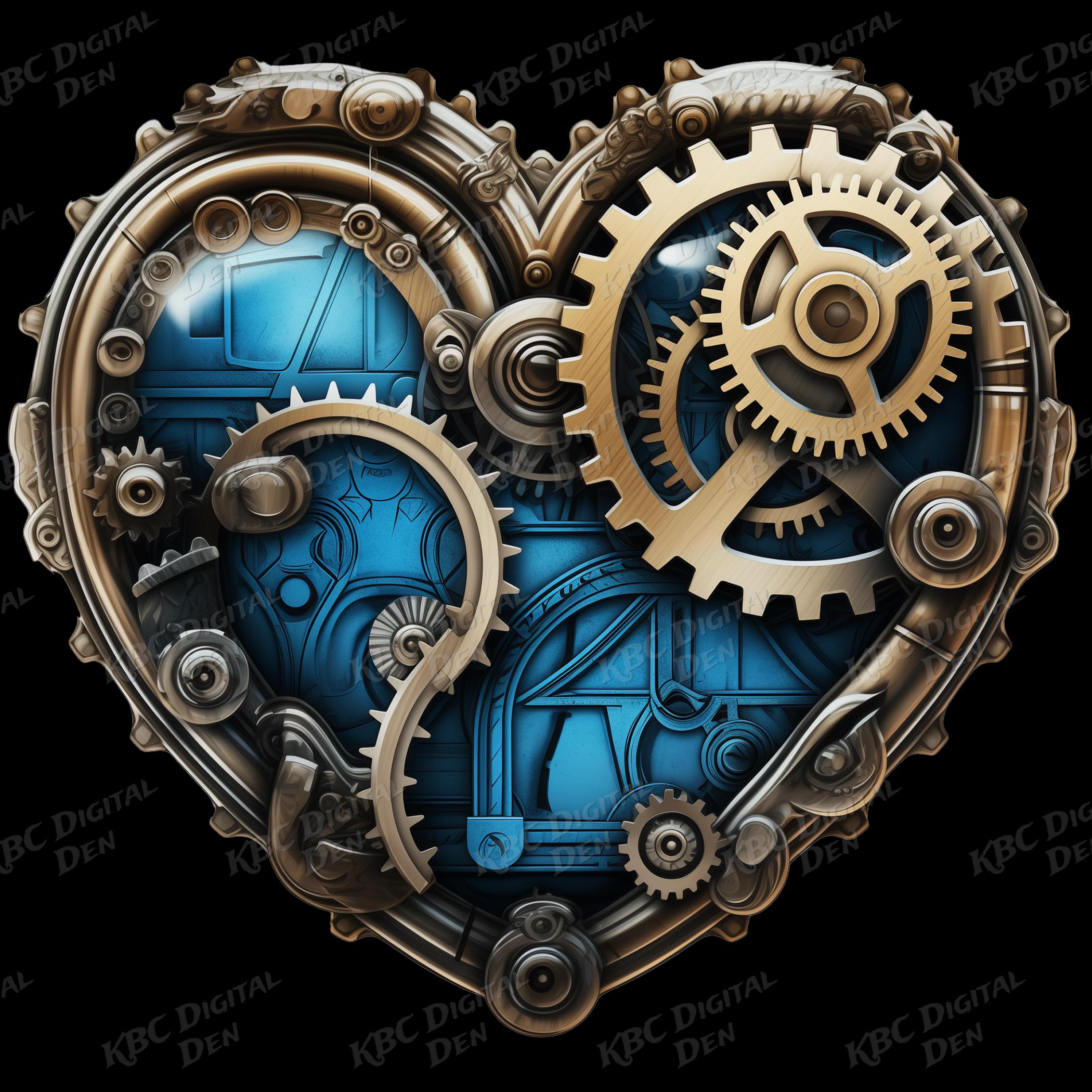 Steampunk Hearts, Digital Download - Etsy