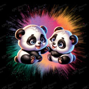 Cute Panda Bundle, Digital Download, PNG - Etsy