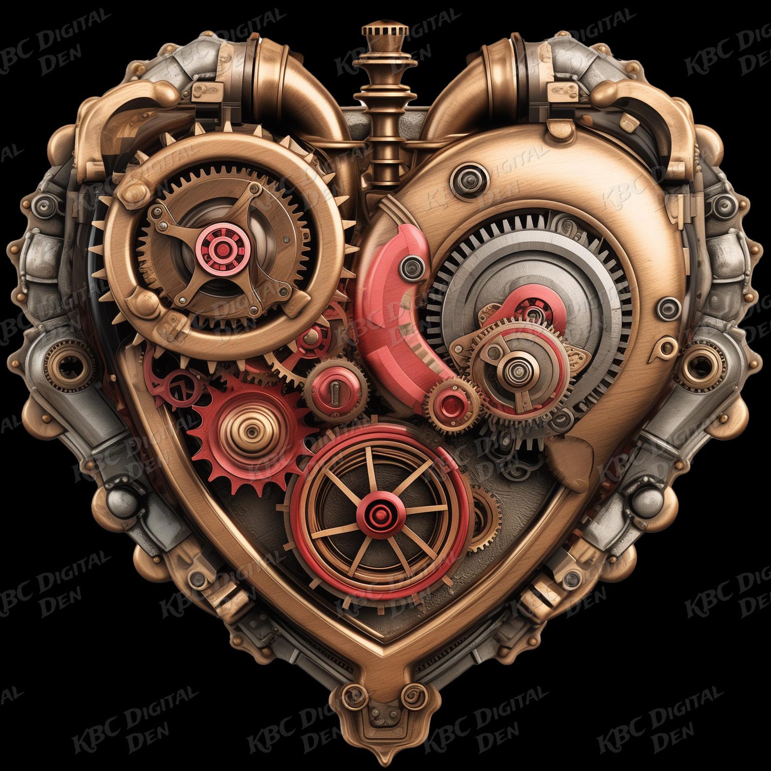 Steampunk Hearts, Digital Download - Etsy