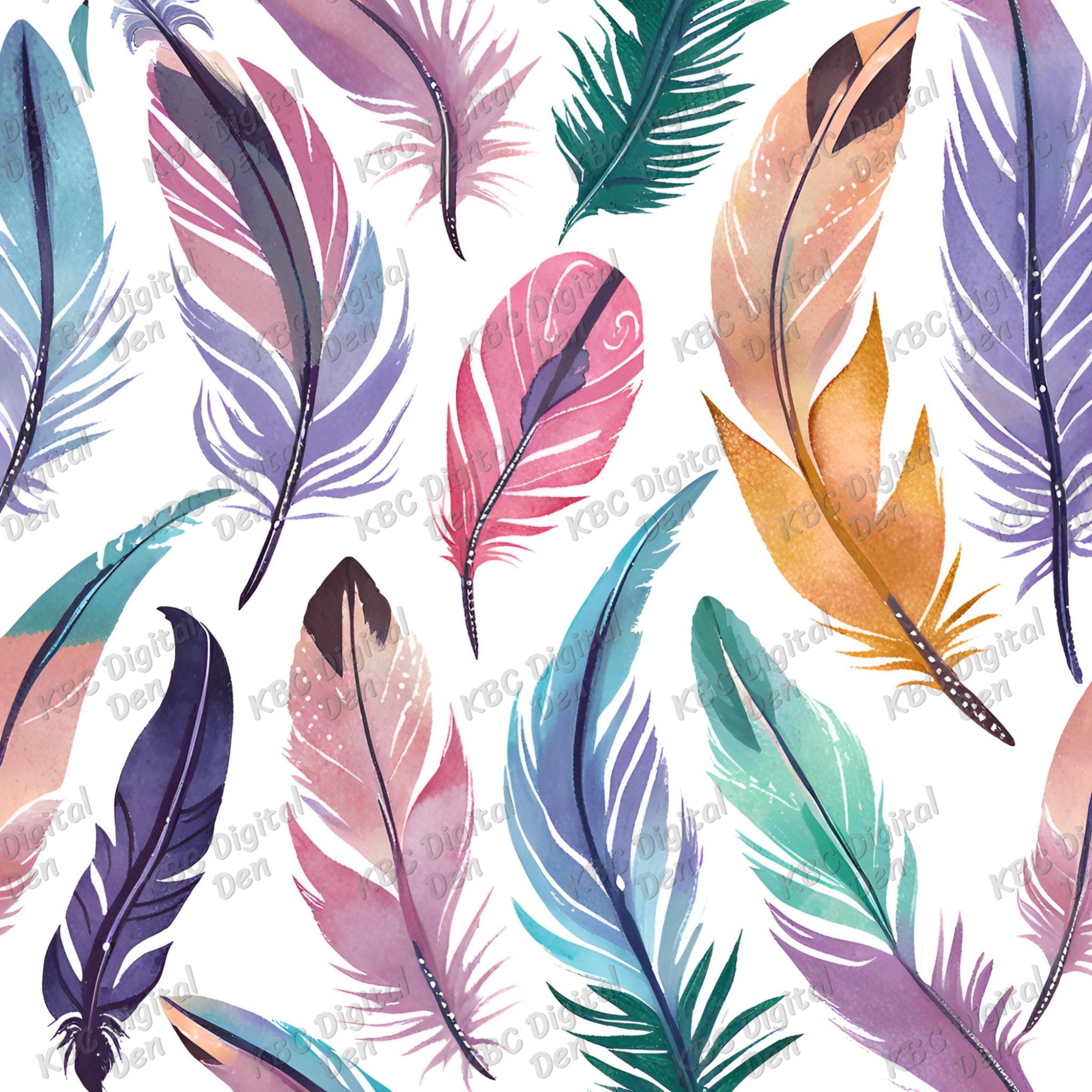Feathers Background Pack, Digital Download, PNG - Etsy